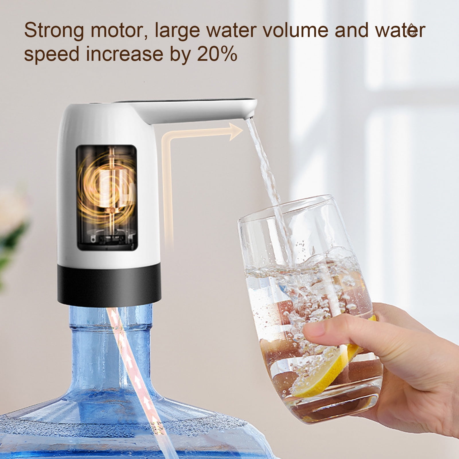 Pebbuoy Water Pump Automatic Drinking Water Jug Dispenser High ...