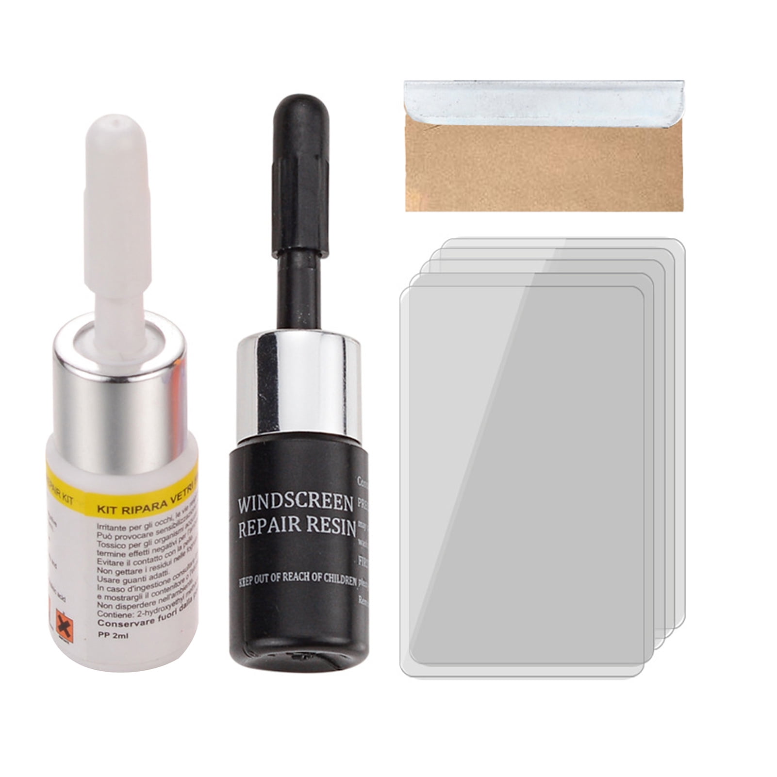 Pebbuoy Windshield Crack Repair Kit Window Glass Liquid Repair Tool ...