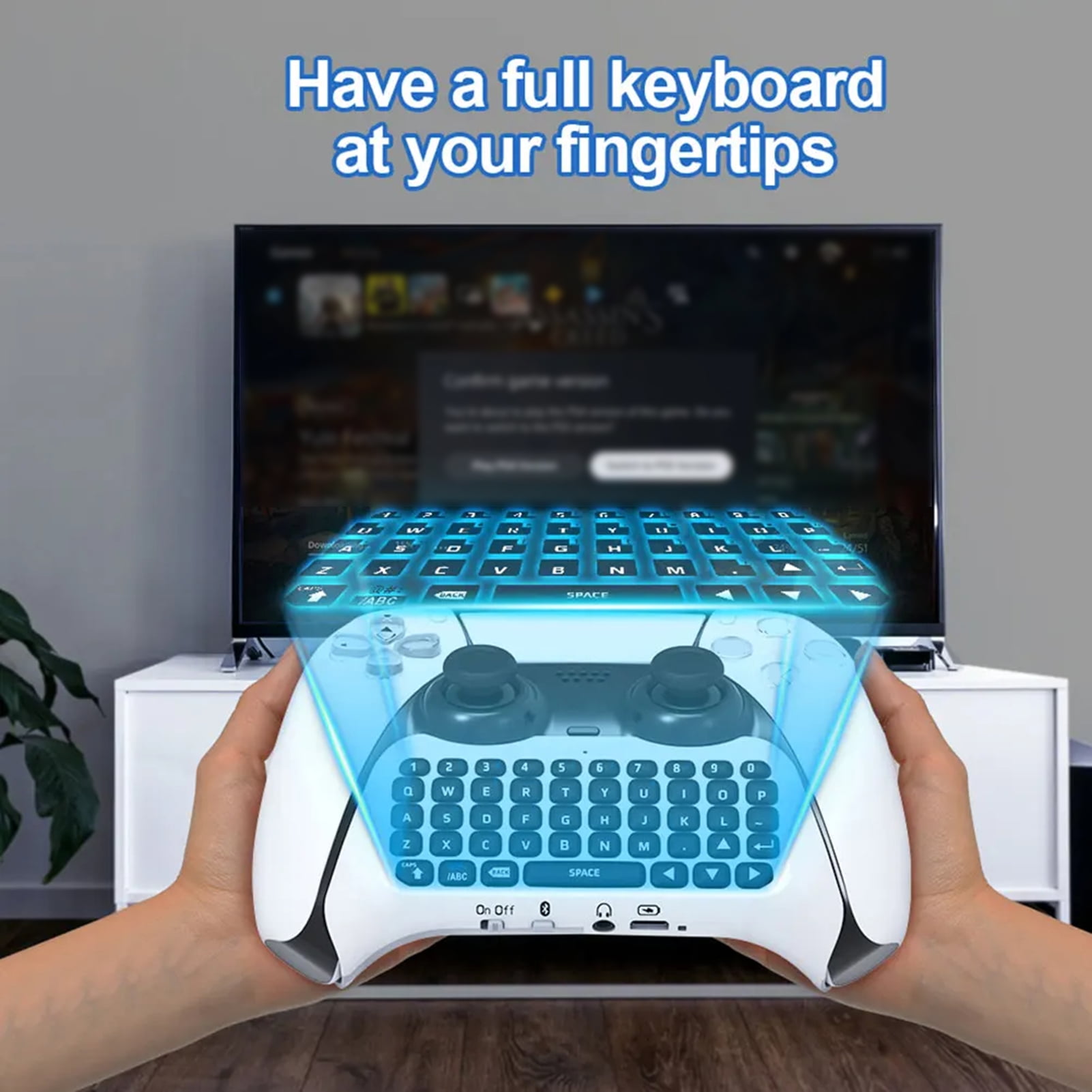 Pebbuoy Wireless Keyboard Controller Bluetooth-compatible Controller ...