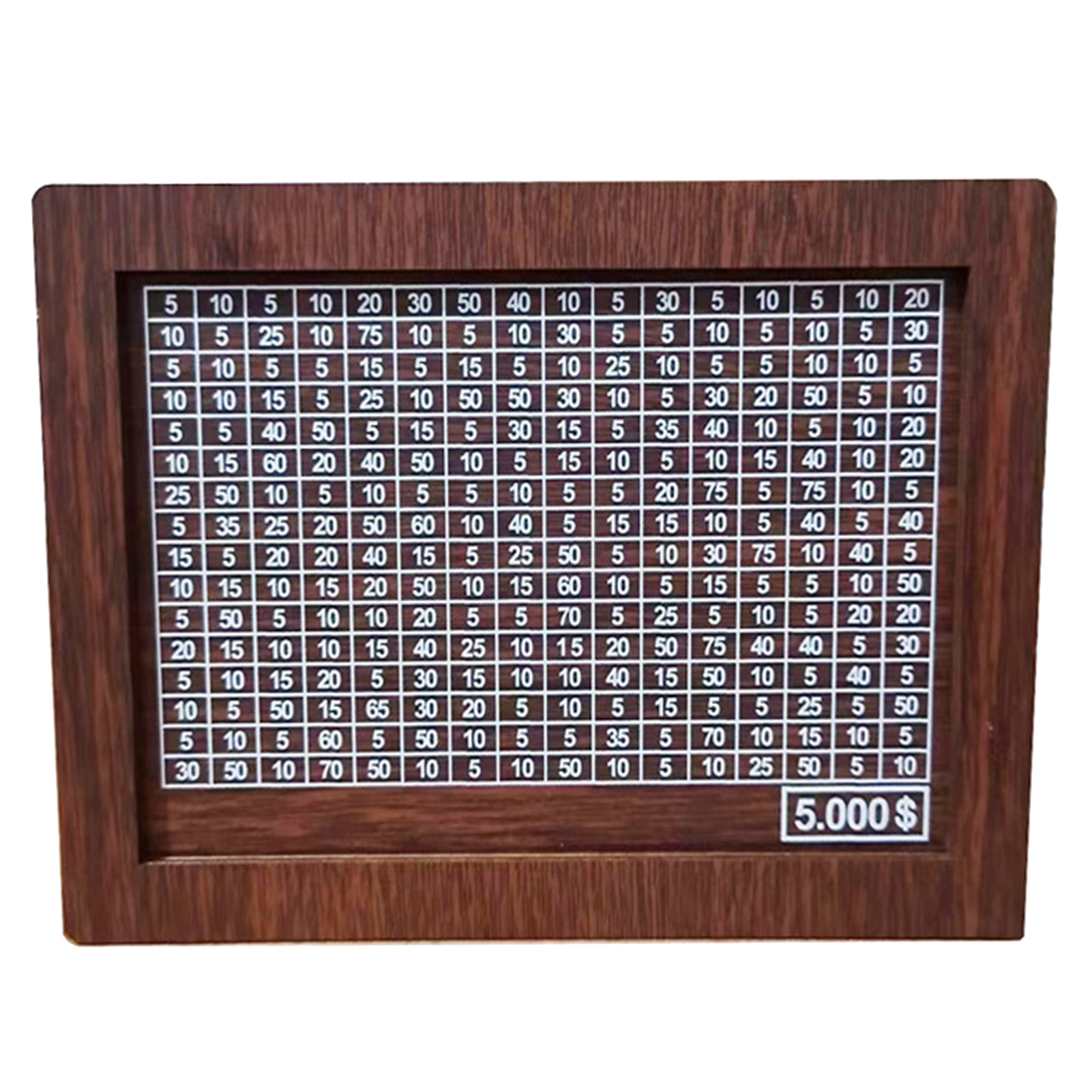 Pebbuoy Wooden Money Box with Counter Marker Pen Piggy Bank with Money ...