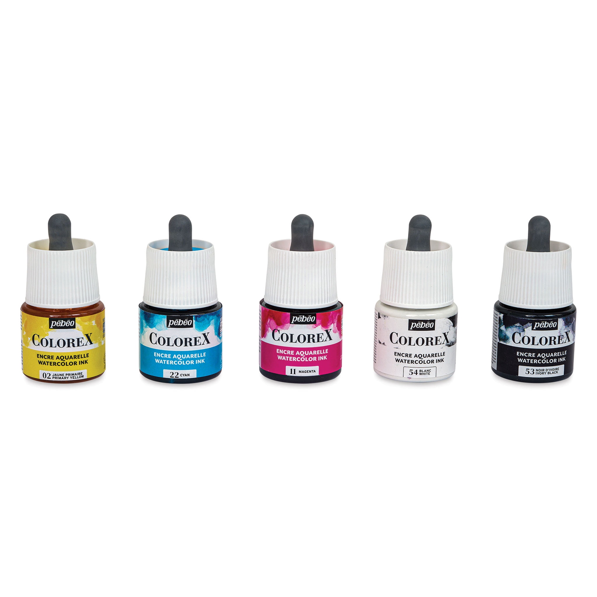 Pebeo Colorex Inks - Set of 5, Primary Colors, 45 ml - Walmart.com