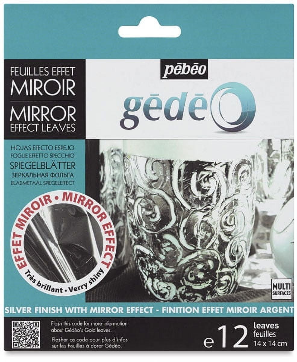 Pebeo Gedeo Mirror Effect - Silver Leaf, 12 Sheets - Walmart.com