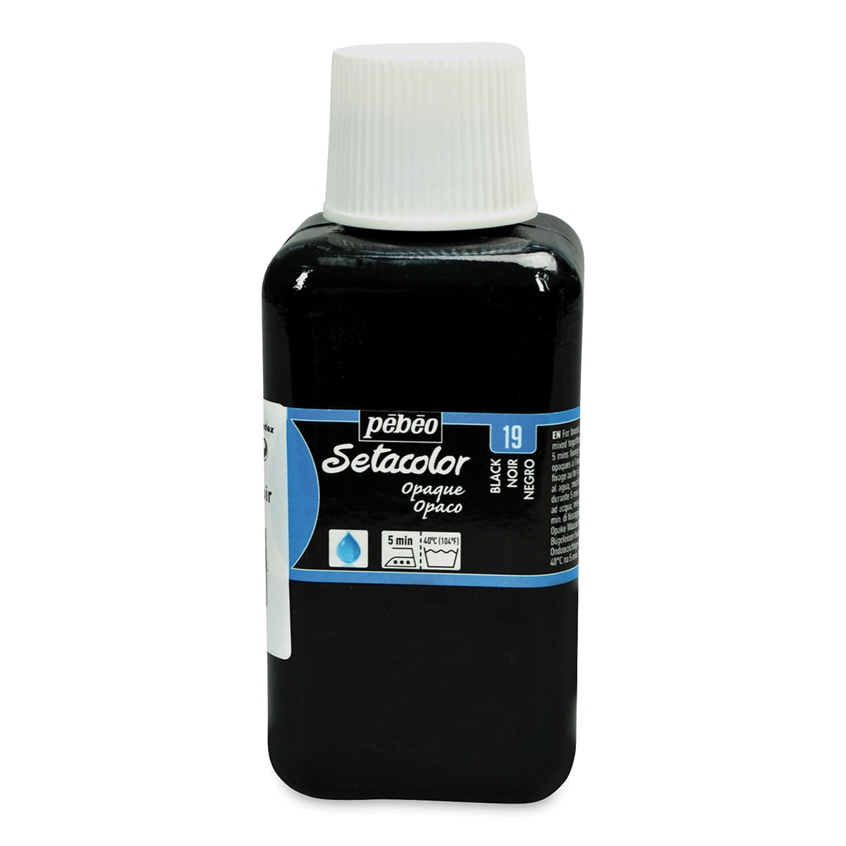 Pebeo Setacolor Fabric Paint - Blacklake, Opaque, 250 ml bottle ...