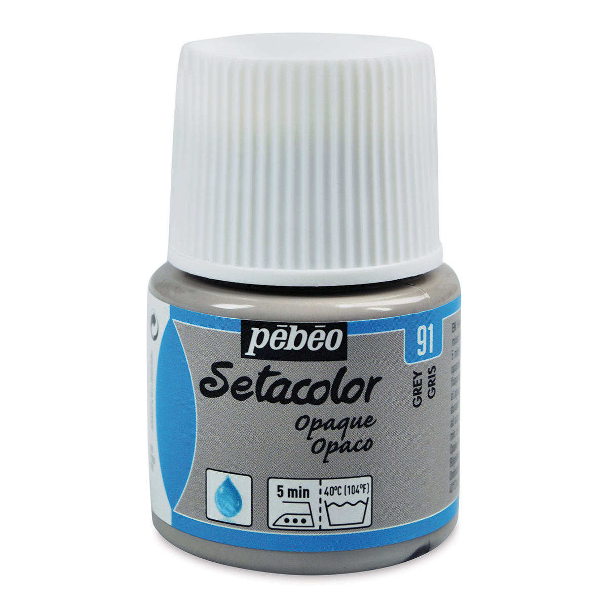 Pebeo Setacolor Fabric Paint - Grey, Opaque, 45 ml bottle - Walmart.com