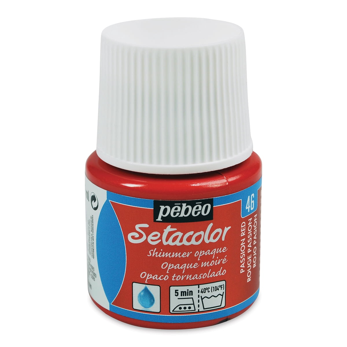 Pebeo Setacolor Fabric Paint - Passion Red, Shimmer, 45 ml bottle ...
