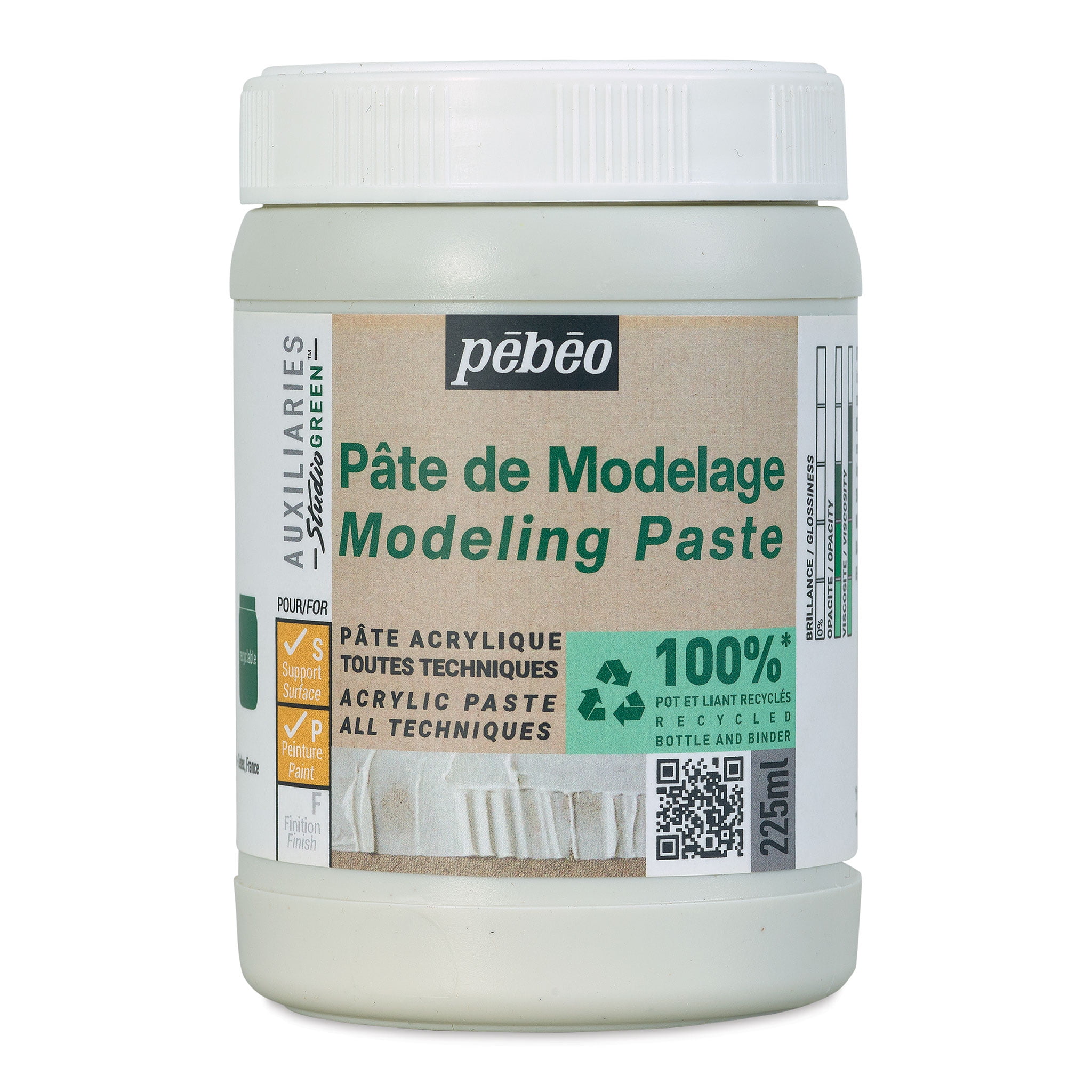 Pebeo Studio Green Modeling Paste - 225 ml - Walmart.com