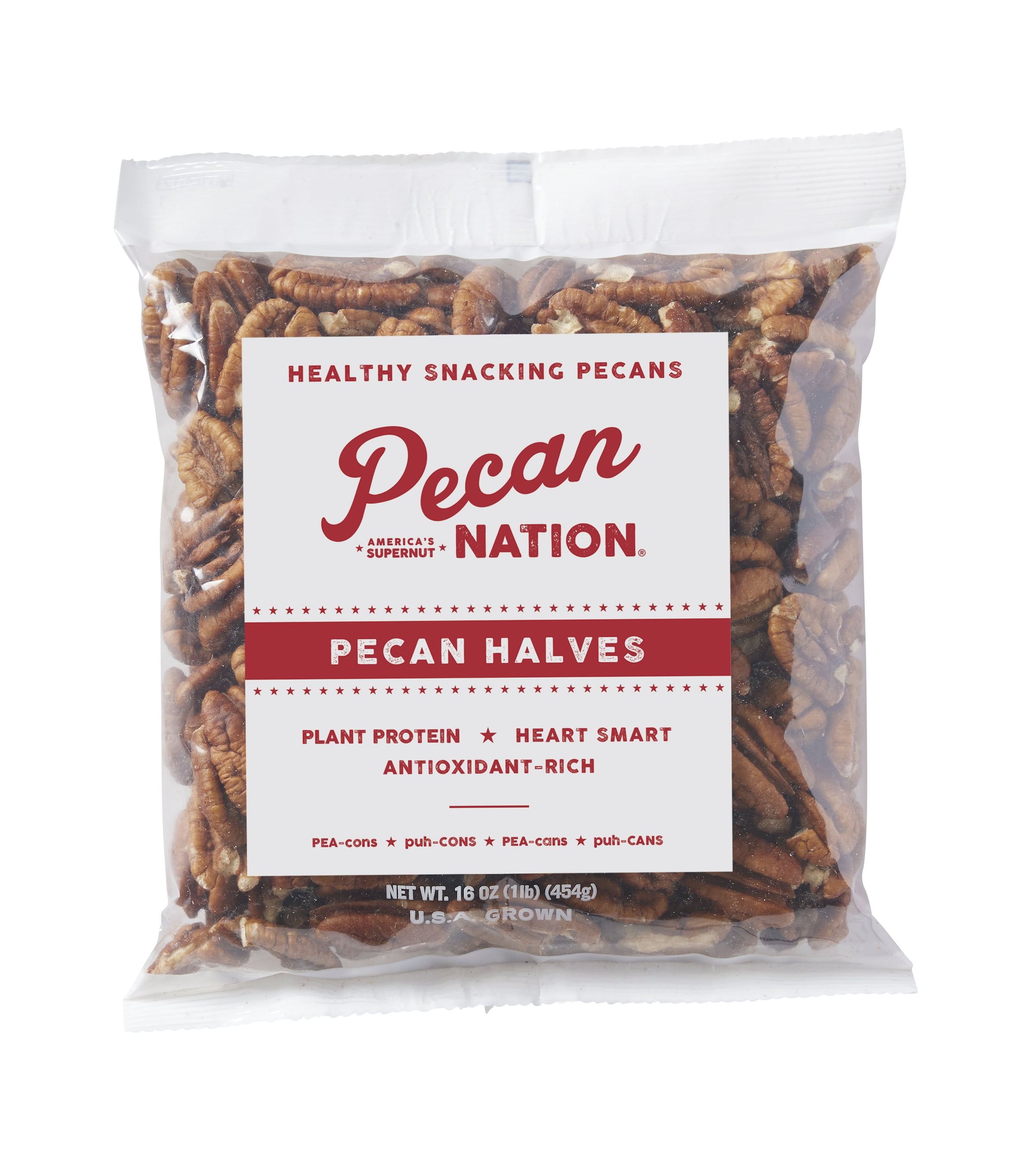 Pecan Nation Mixed Bag of All Natural Unsalted Pecan Nut Halves, Bulk ...
