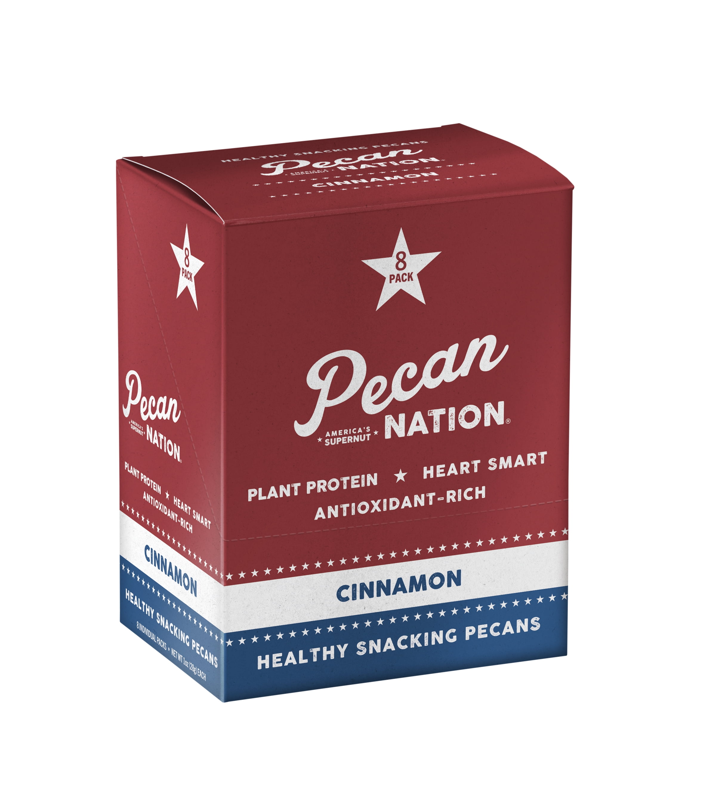 Pecan Nation Cinnamon Roasted Pecan Pieces 1 oz., Healthy Snacking ...