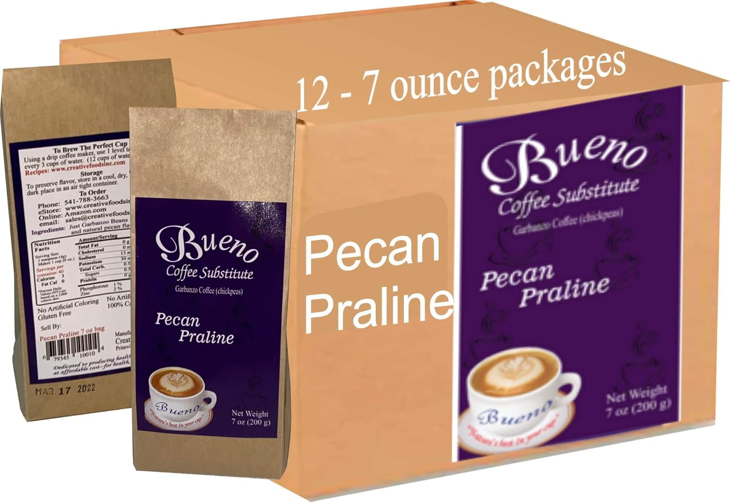 Pecan Praline Coffee Alternative (case of 12-7 oz. bags) - Walmart.com