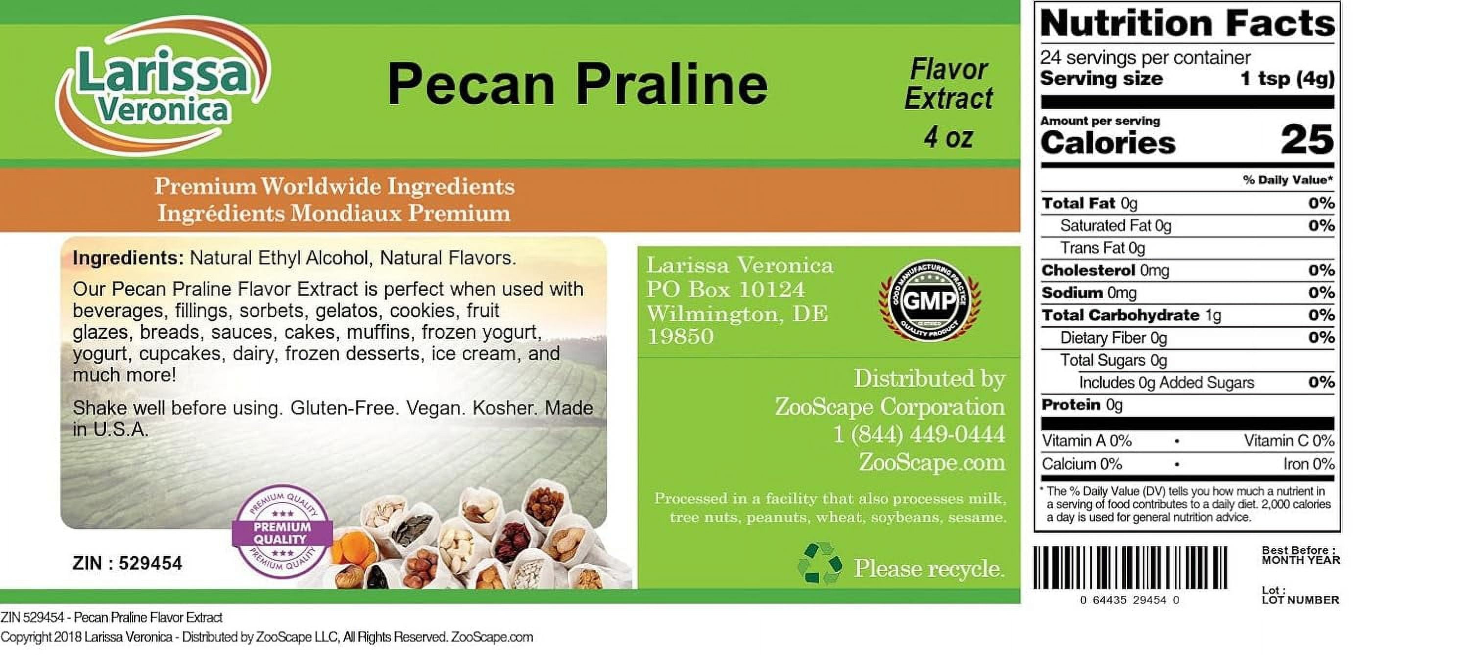 Pecan Praline Flavor Extract (4 oz, ZIN: 529454) - Walmart.com