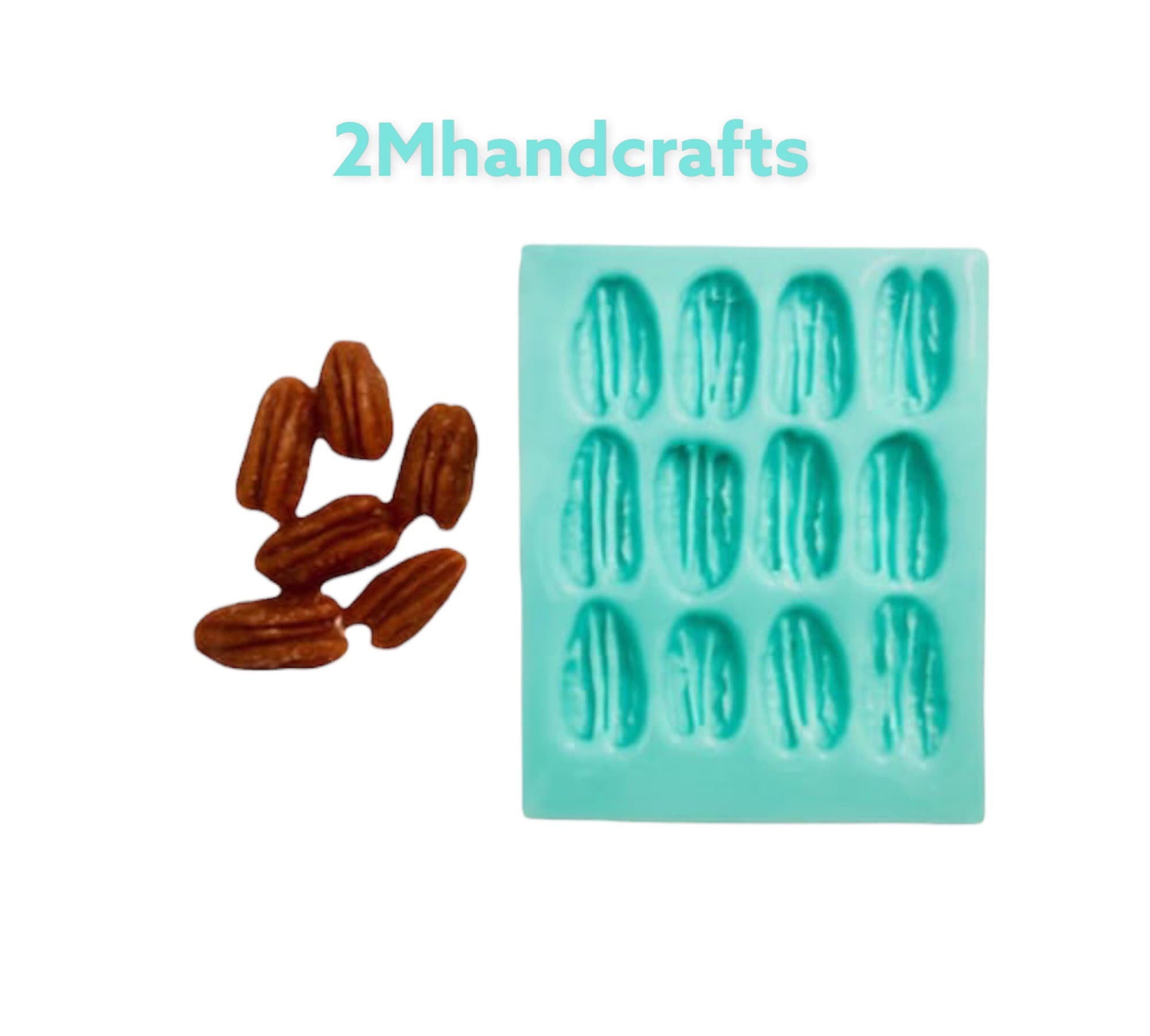 Pecan Shape Silicone Mold | Realistic Food Shape Mold |Soap Embeds Mold ...