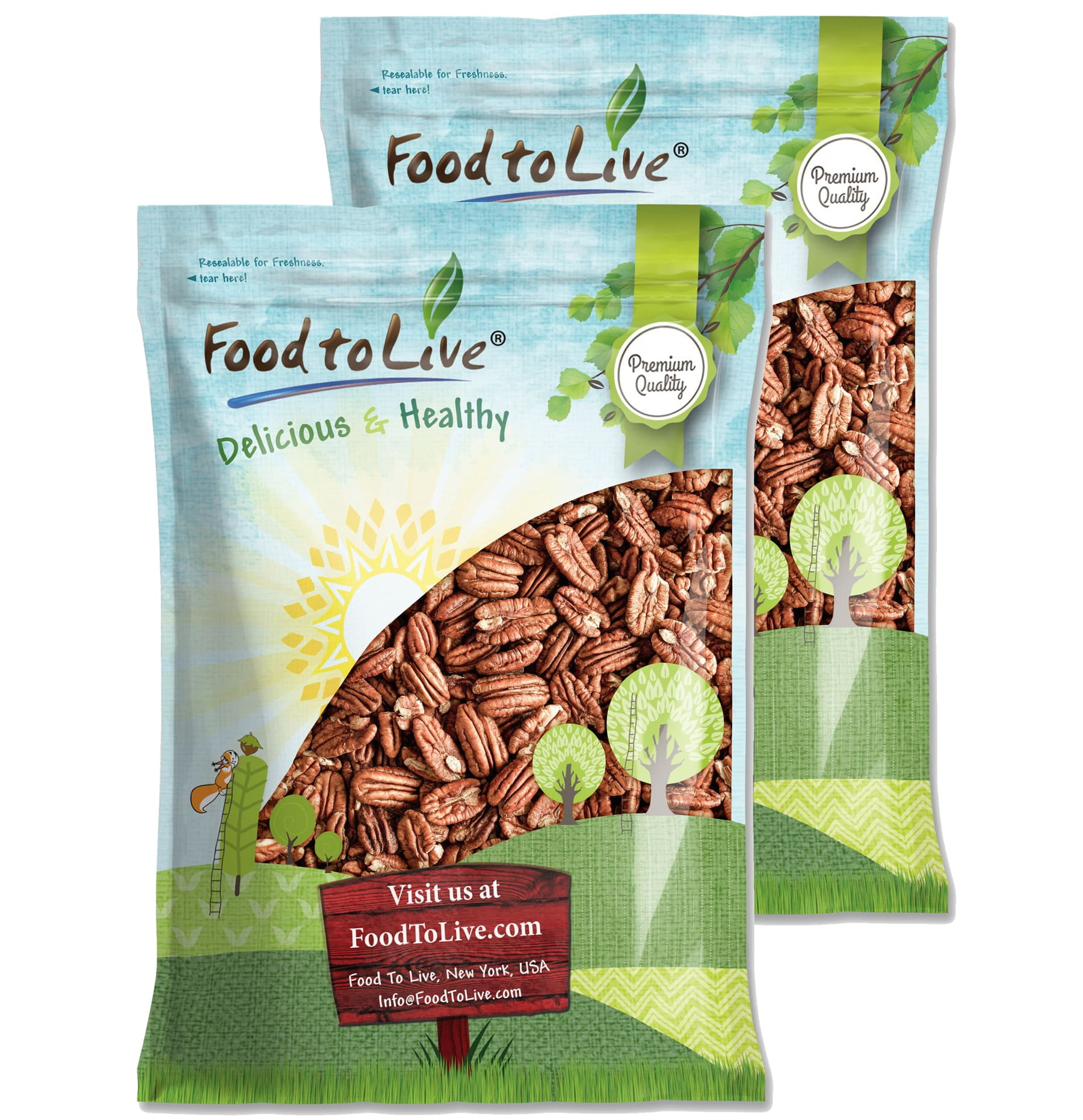 Pecans, 14 Pounds — Non-GMO Verified, Kosher, Raw, Vegan, No Shell, Sirtfood - by Food to Live ...