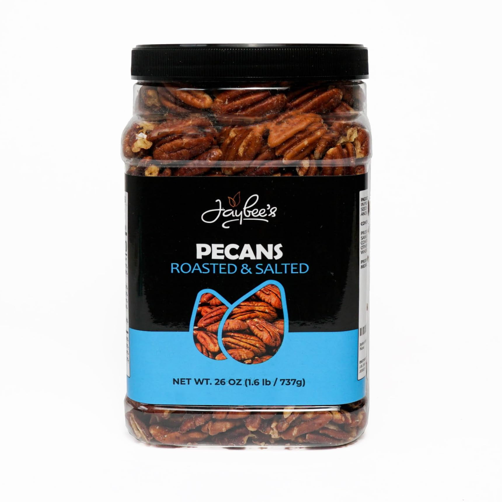 Pecans Whole Roasted Salted HHA1 - 26 oz Reusable Rich in Antioxidants ...
