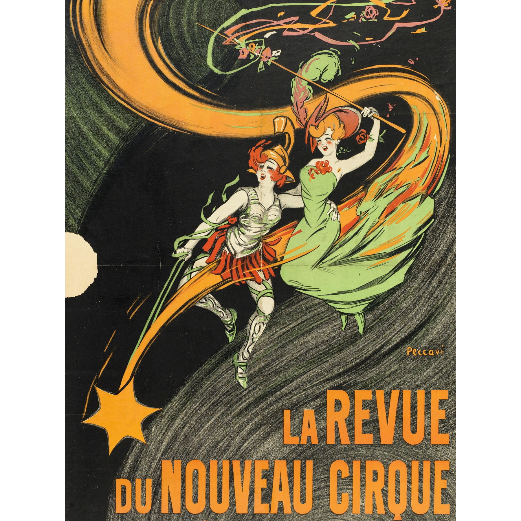 Peccavi Nouveau Cirque Revue French Advert Extra Large Art Print Wall ...