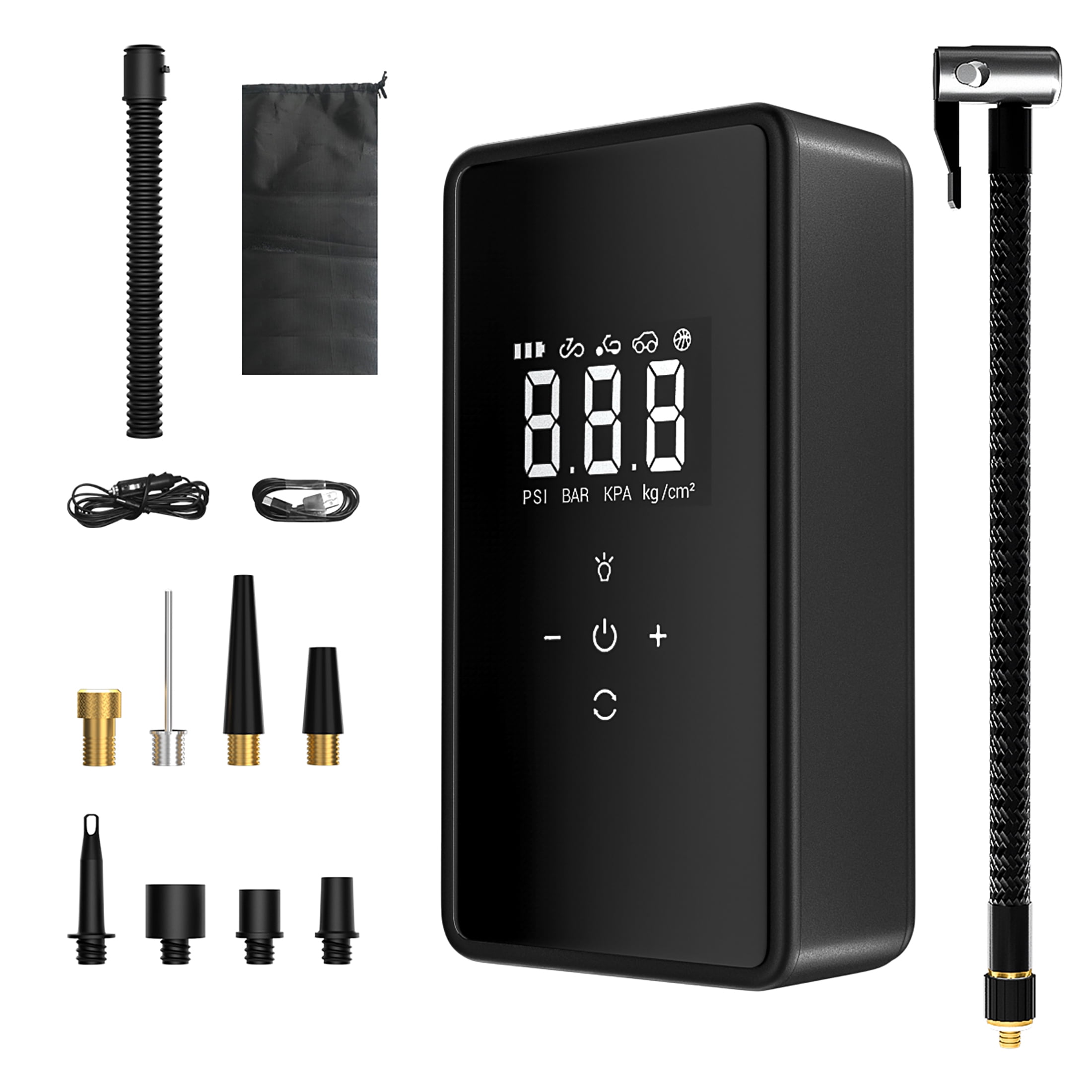 Pecham Air Pump Car Tire Inflator Digital Tire Inflator Car Tire Pump Smart Air Pump Portable ...