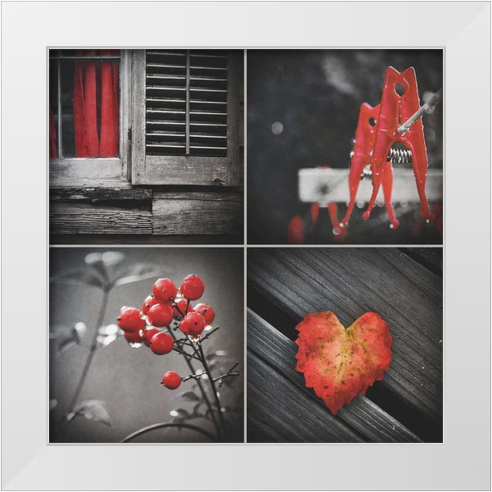 Peck, Gail 26x26 White Modern Wood Framed Museum Art Print Titled - Red ...