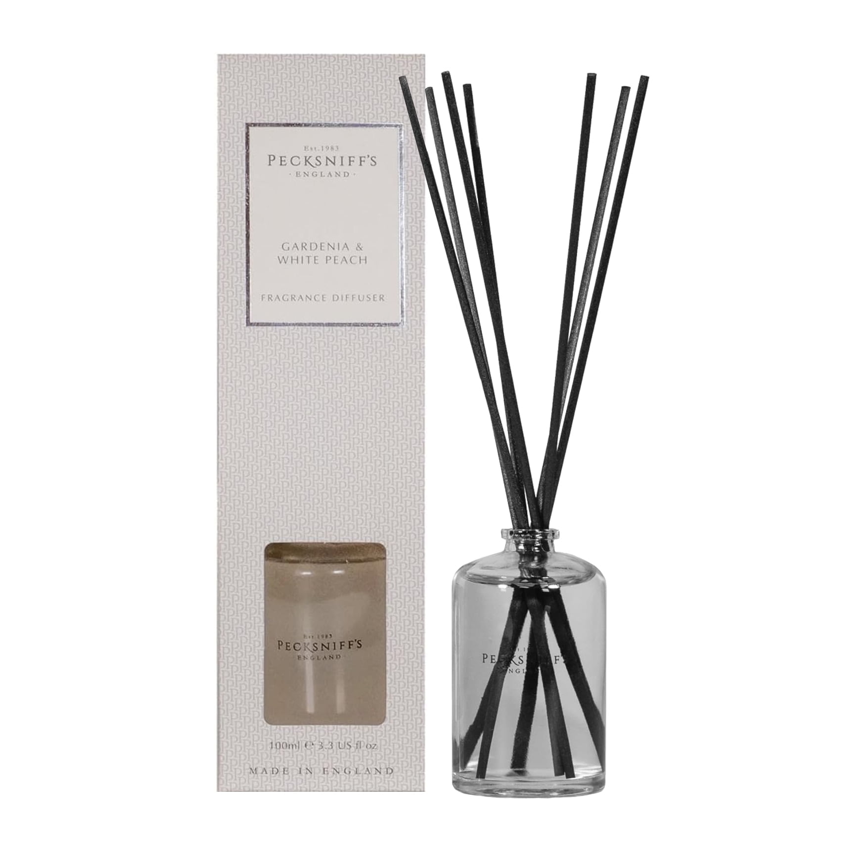 Pecksniffs Gardenia & White Peach Diffuser | 100ml/3.38 Fl Oz - Walmart.com