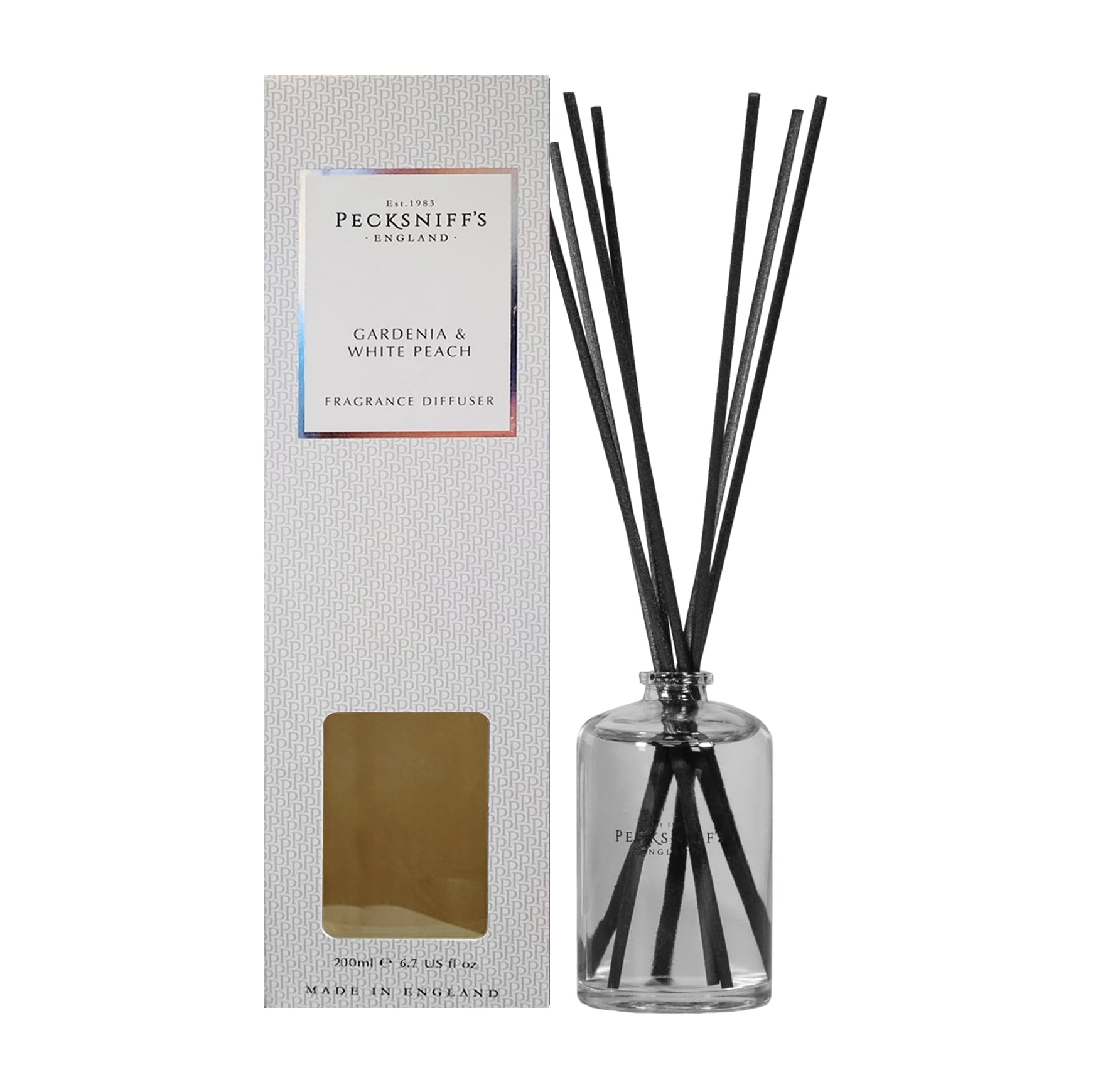 Pecksniffs Gardenia & White Peach Diffuser | 200ml/6.76 Fl Oz - Walmart.com
