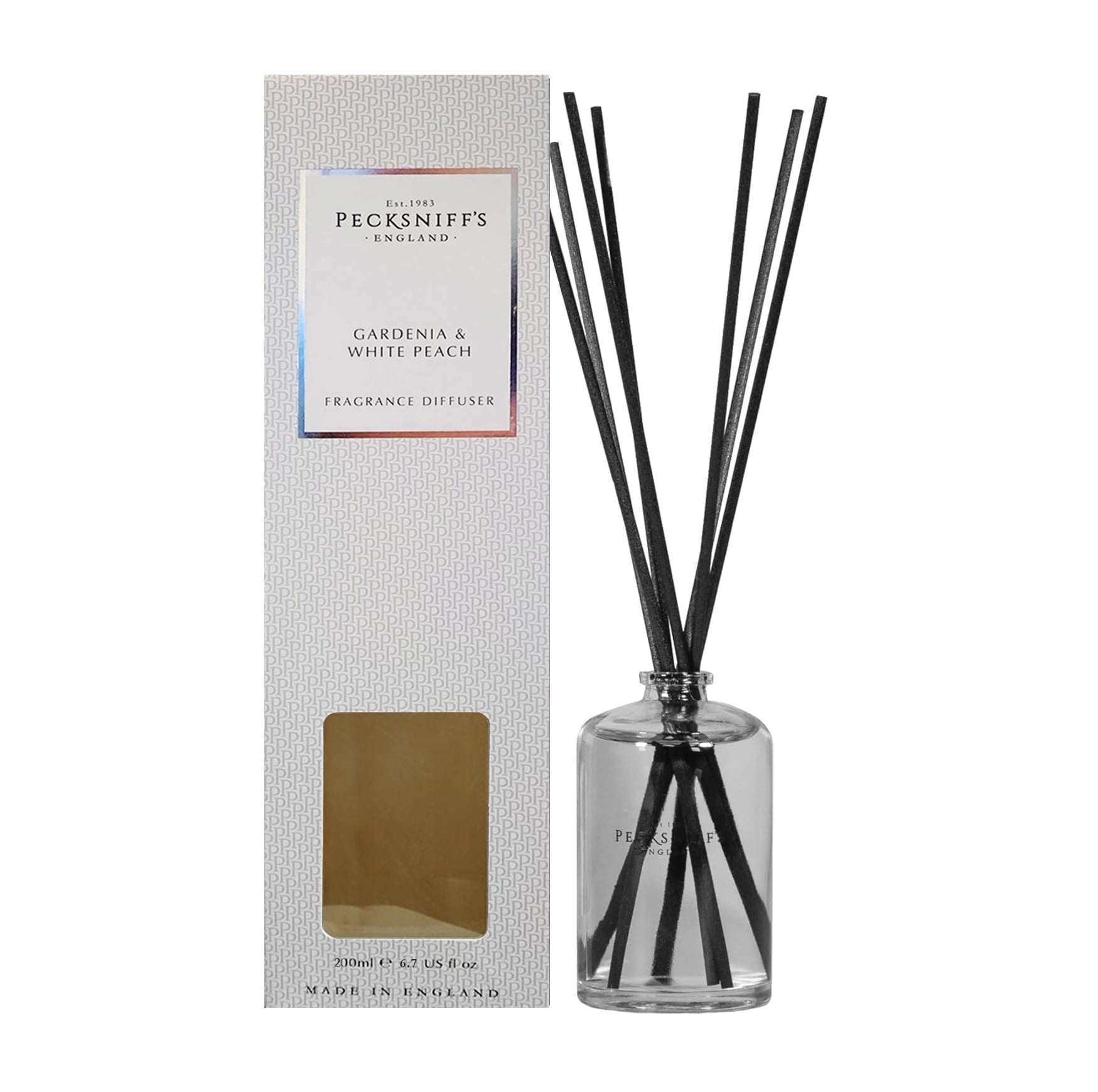 Pecksniffs Gardenia & White Peach Diffuser | 200ml/6.76 Fl Oz - Walmart.com