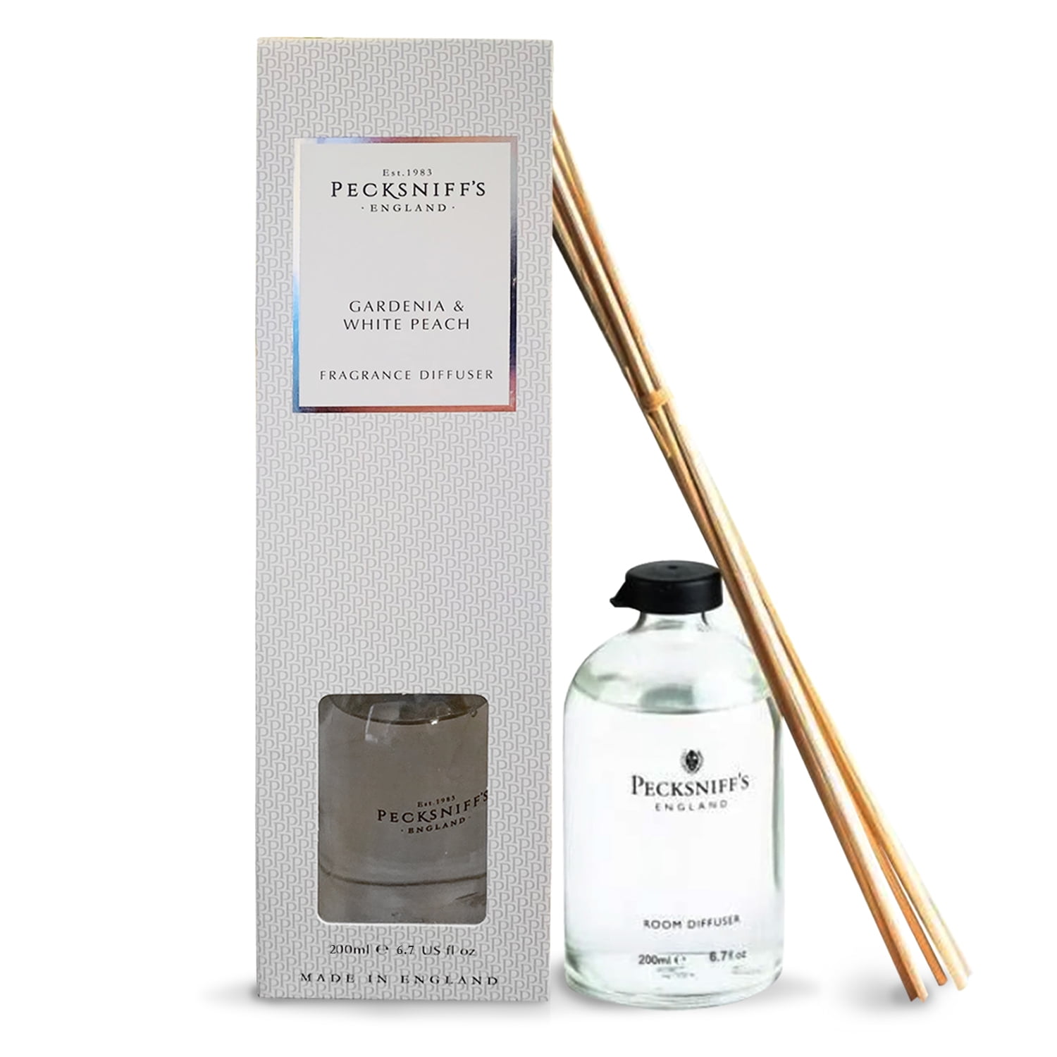 Pecksniffs Gardenia & White Peach Diffuser | 200ml/6.76 Fl Oz - Walmart.com