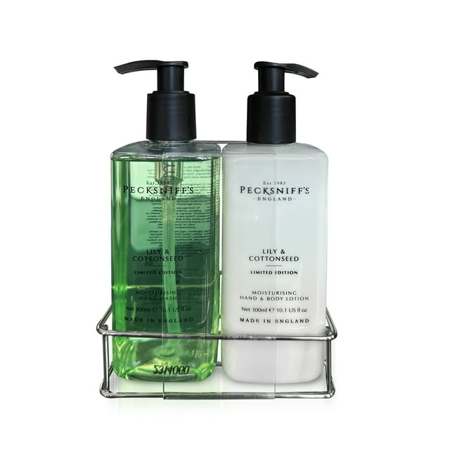 Pecksniffs Lily & Cottonseed Moisturizing Hand Wash and Hand Lotion in ...