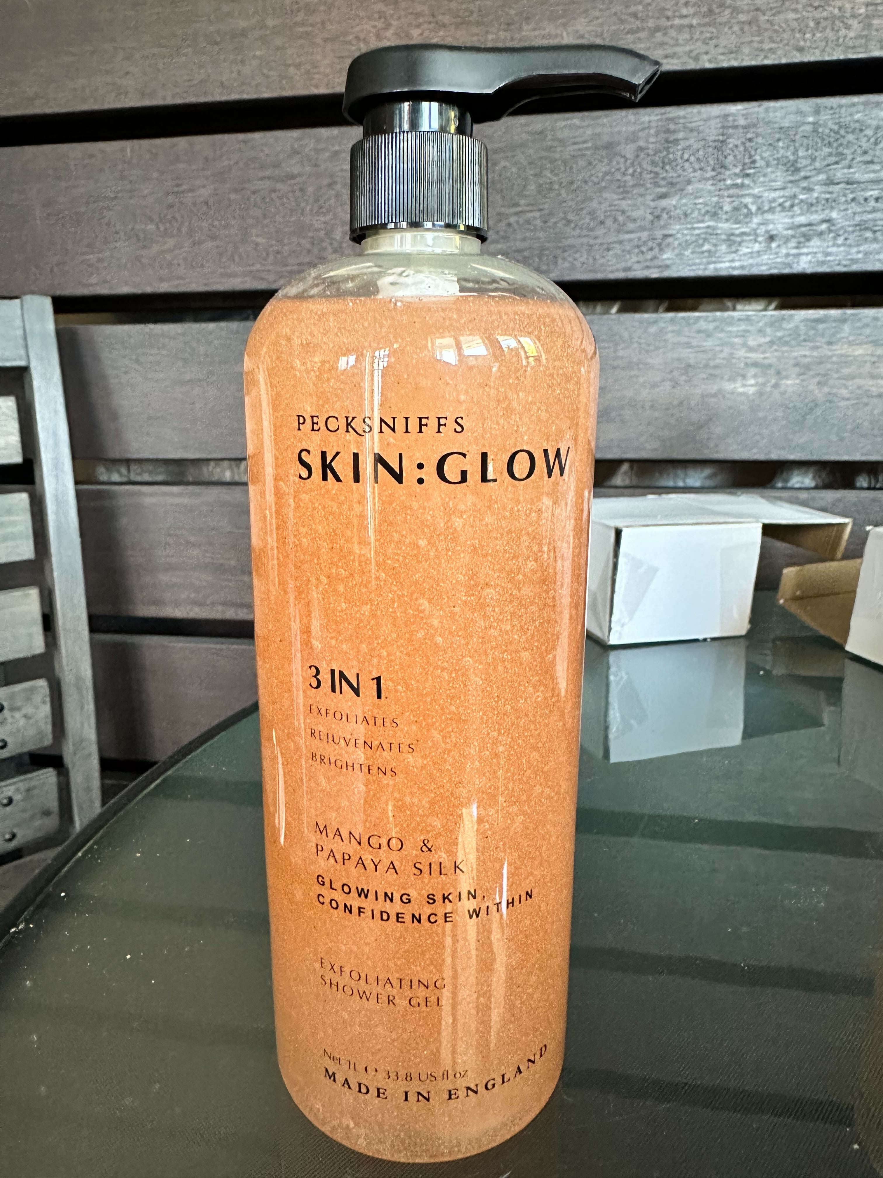 Pecksniffs Mango & Papaya Silk Exfoliating Shower Gel | 1000 ml / 33.80 ...