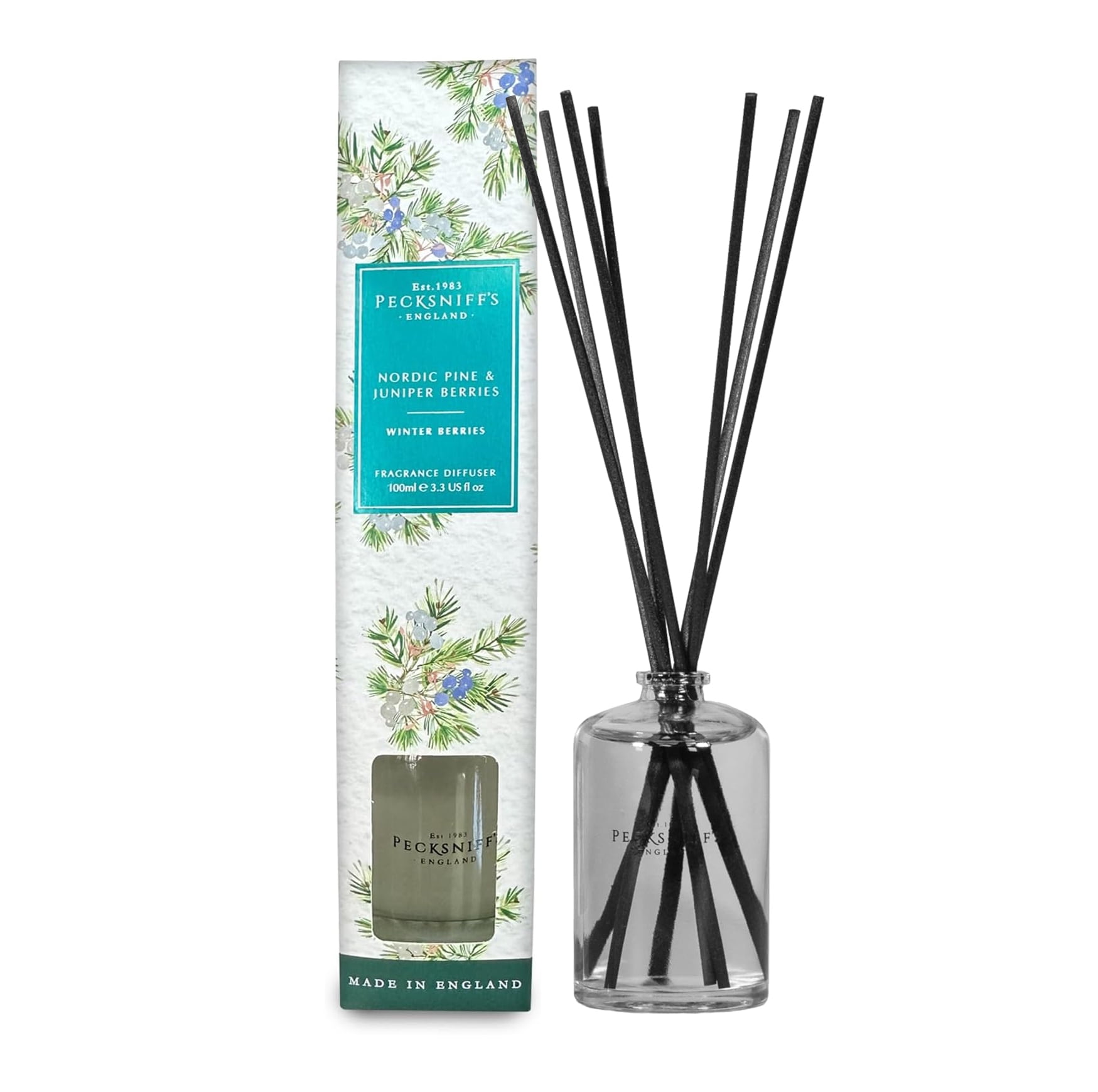Pecksniff's Nordic Pine and Juniper Berries Diffuser | 100ml/3.38 Fl Oz ...