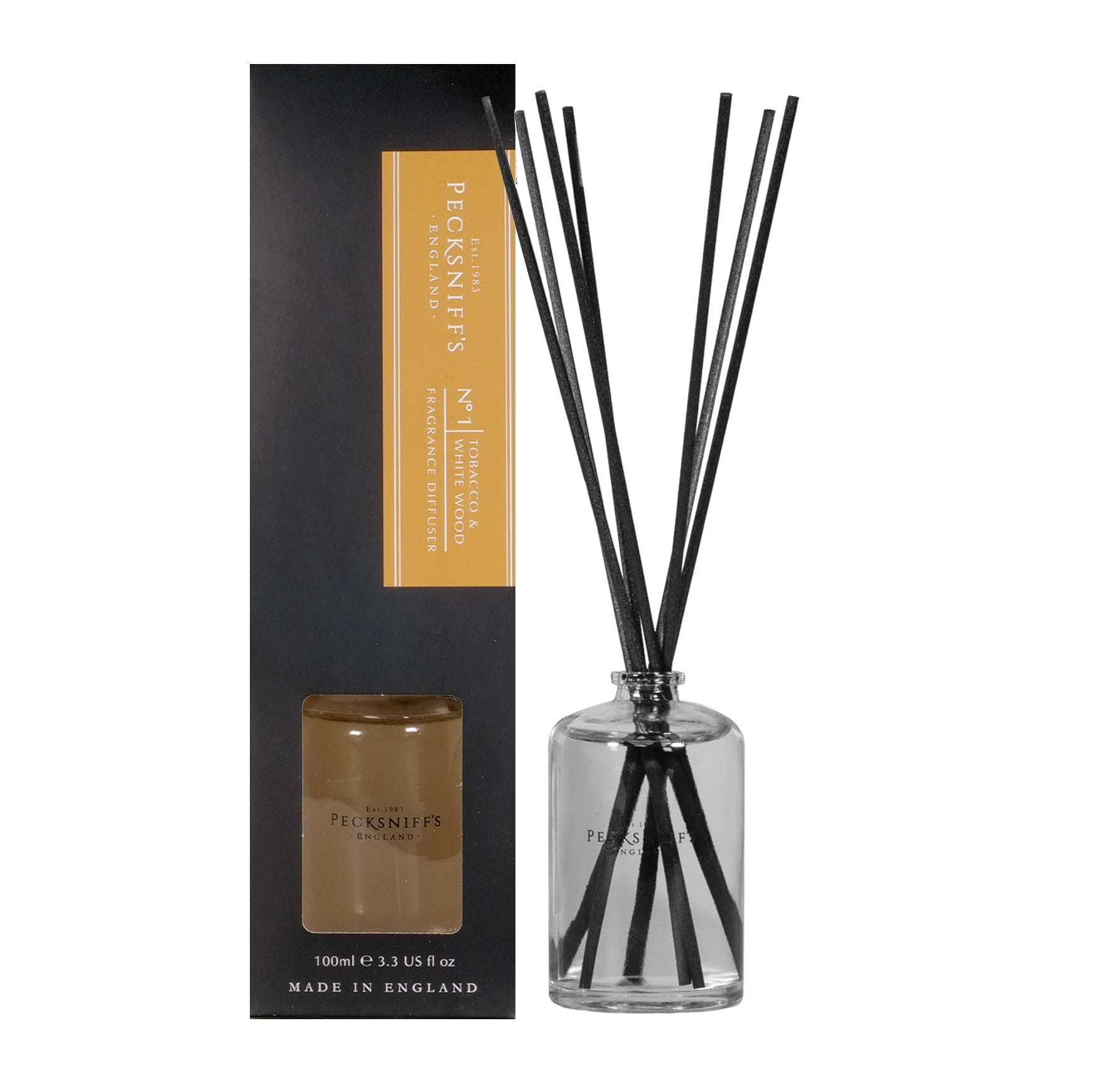 Pecksniffs Tobacco & White Wood Diffuser | 100ml/3.38 Fl Oz - Walmart.com