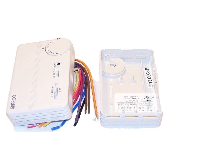 Peco Controls TA155-046 3 Speed Fan Coil Heat/Cool/Off Programmable ...