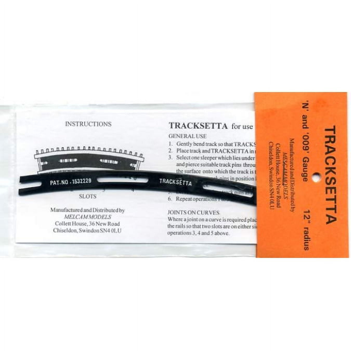 Peco NT-12 N Tracksetta Track Laying Template - 12" 30.5cm Radius Curve ...