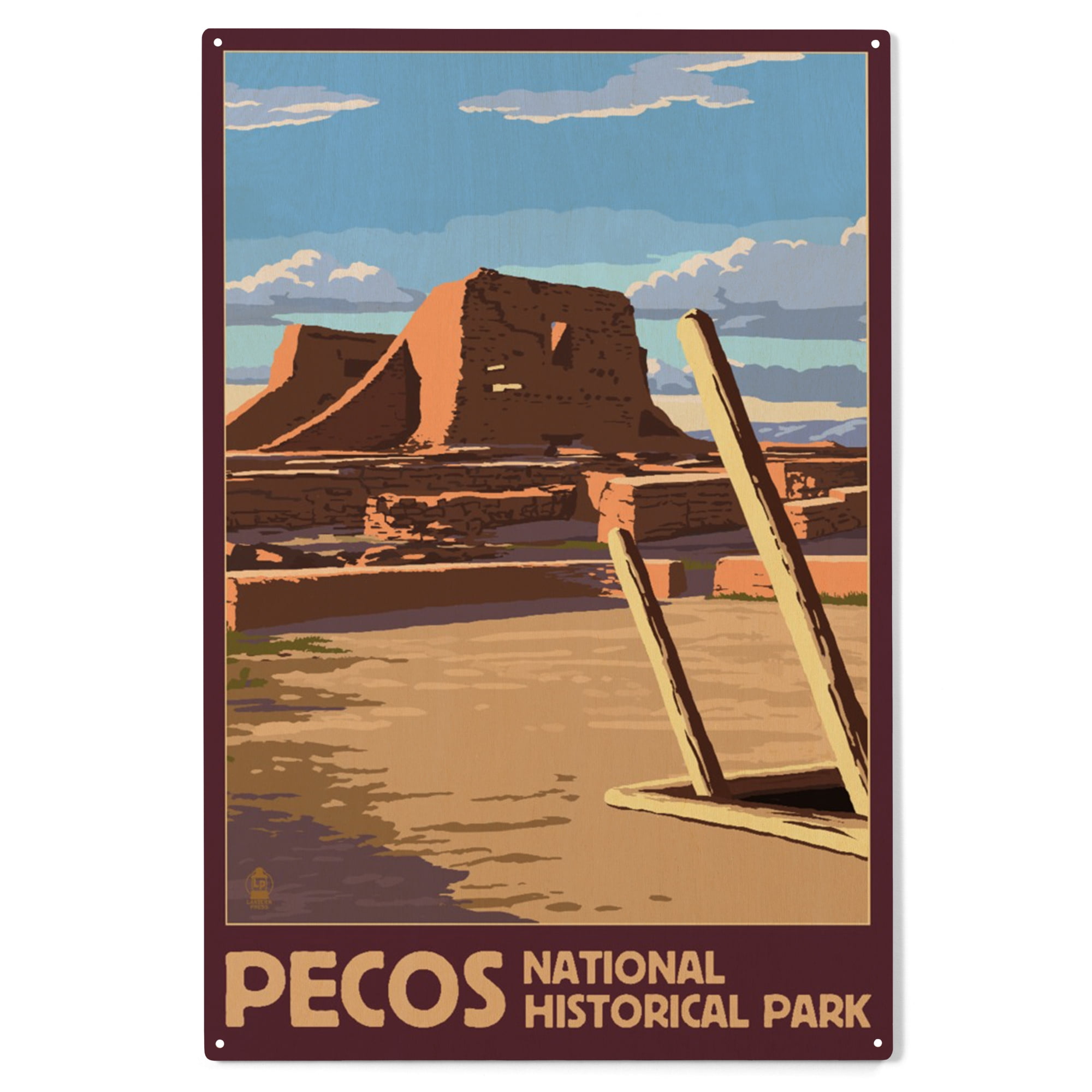 Pecos National Historic Park, New Mexico, Mission Church Birch Wood ...