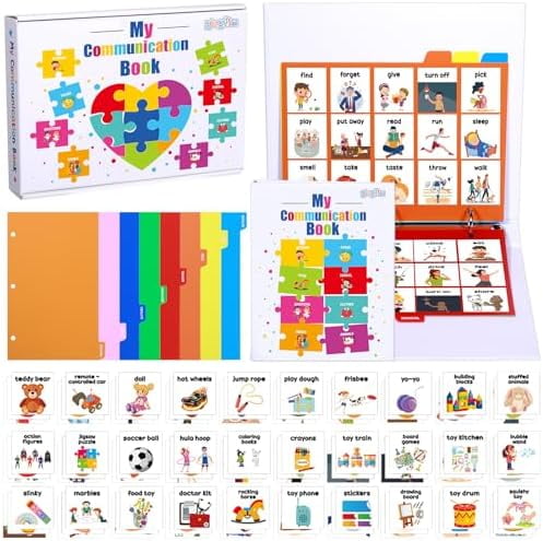 Pecs Visual Communication Book 240 Picture Cards 8 Tabs 3 Ring Binder ...