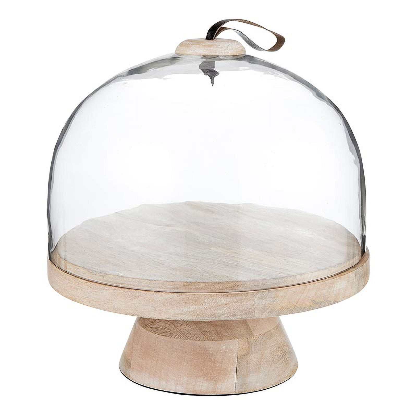 Ped Cake Stand W/ Glass Dome - Walmart.com