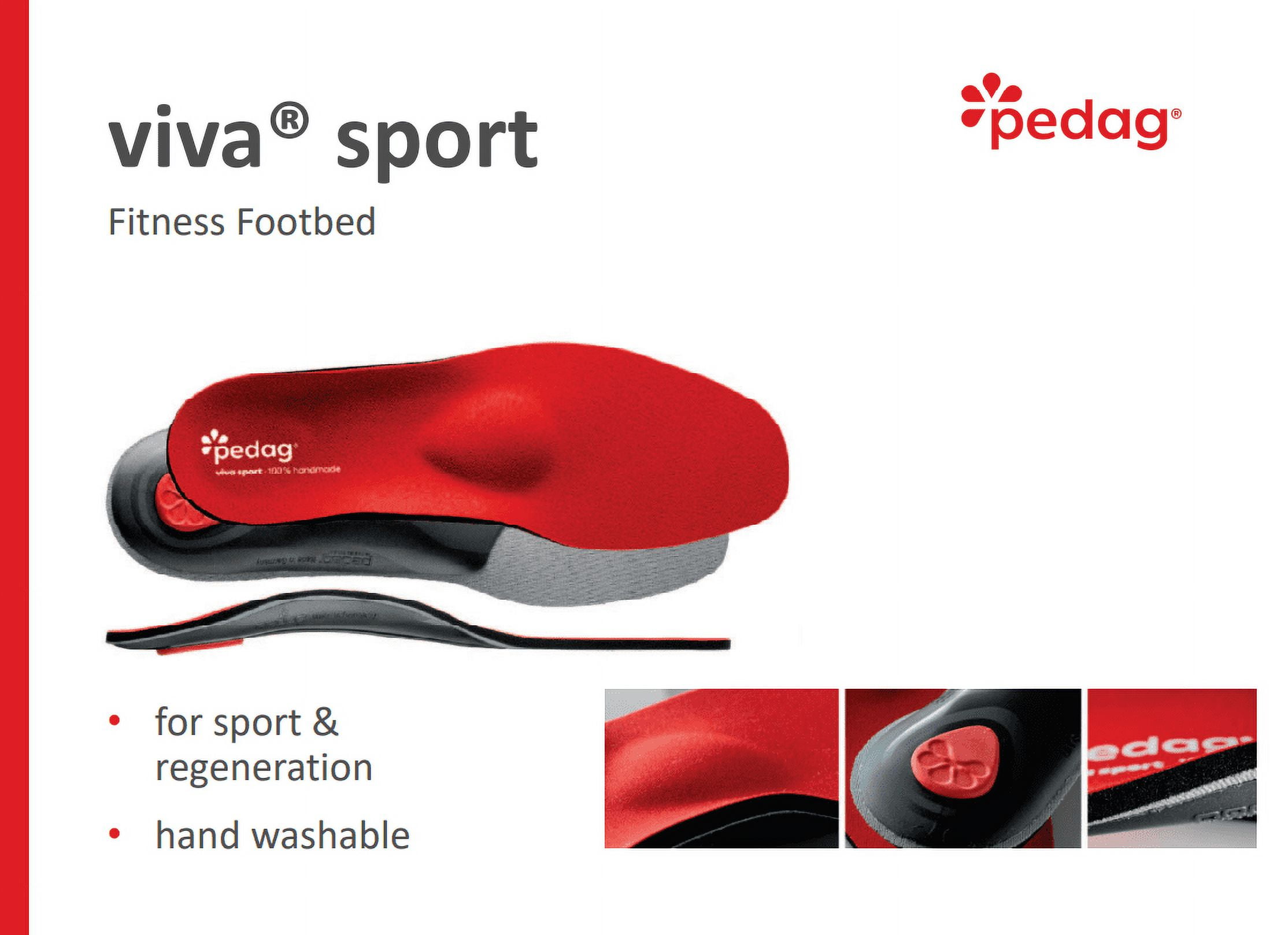 Pedag | Viva Sport | Shock Absorbent Arch Support Insoles |Red Neoprene ...