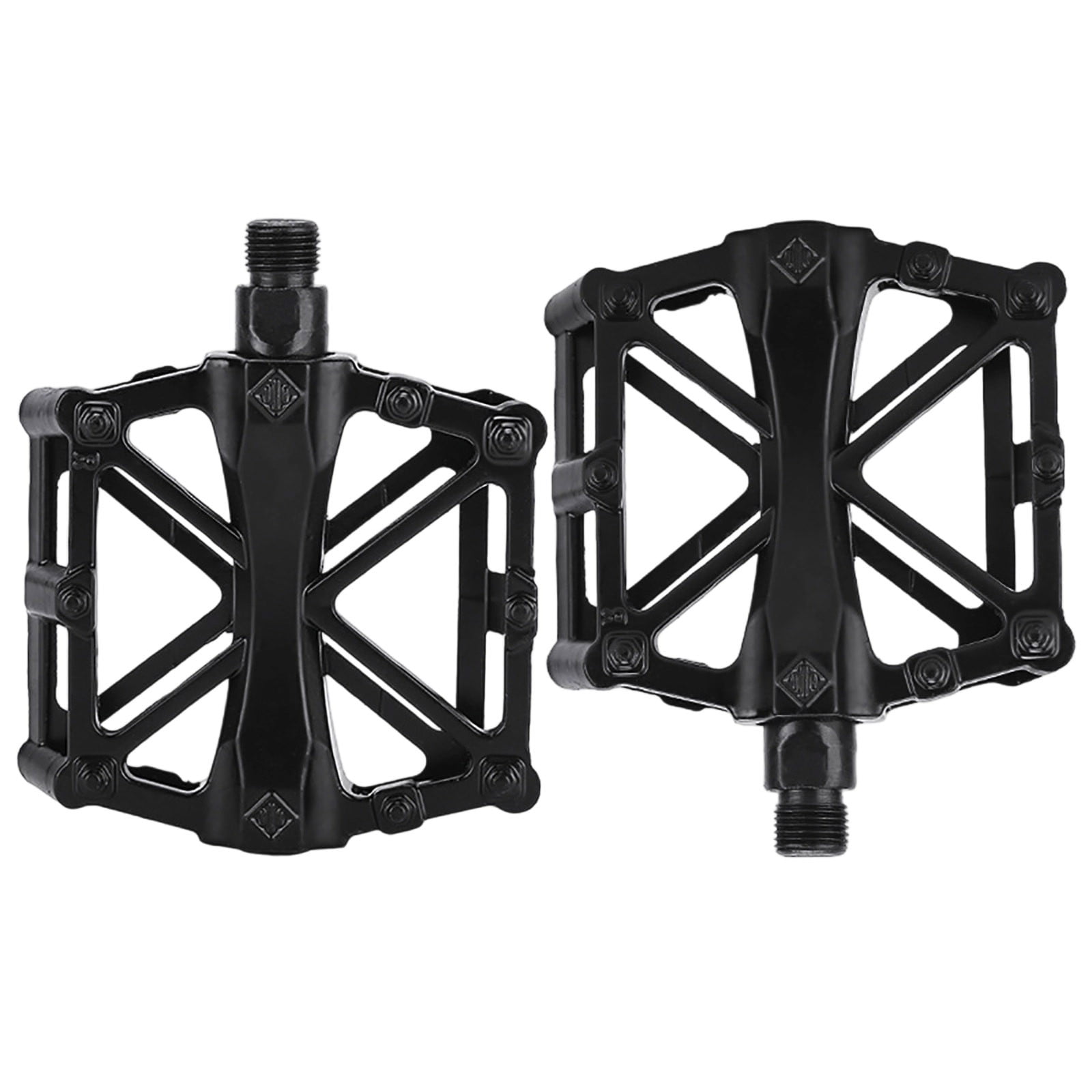 Pedal Aluminum Bearing Bike Pedals With 16 Pins Lightweight Platform Pedals Universal 9/16" Bike ...