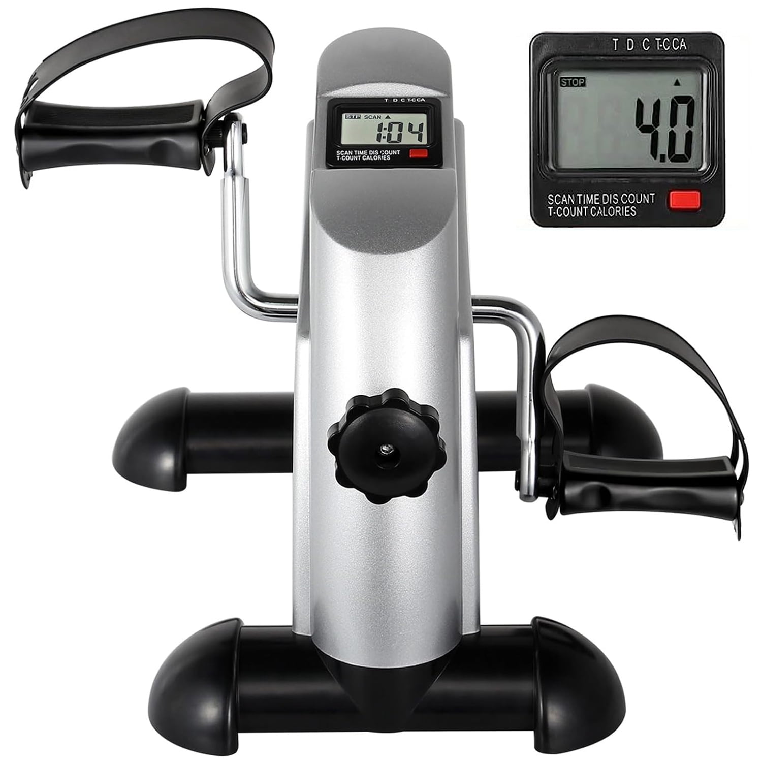 Pedal Exercise Bike, Under Desk Bike Pedal Exerciser, Portable Mini ...