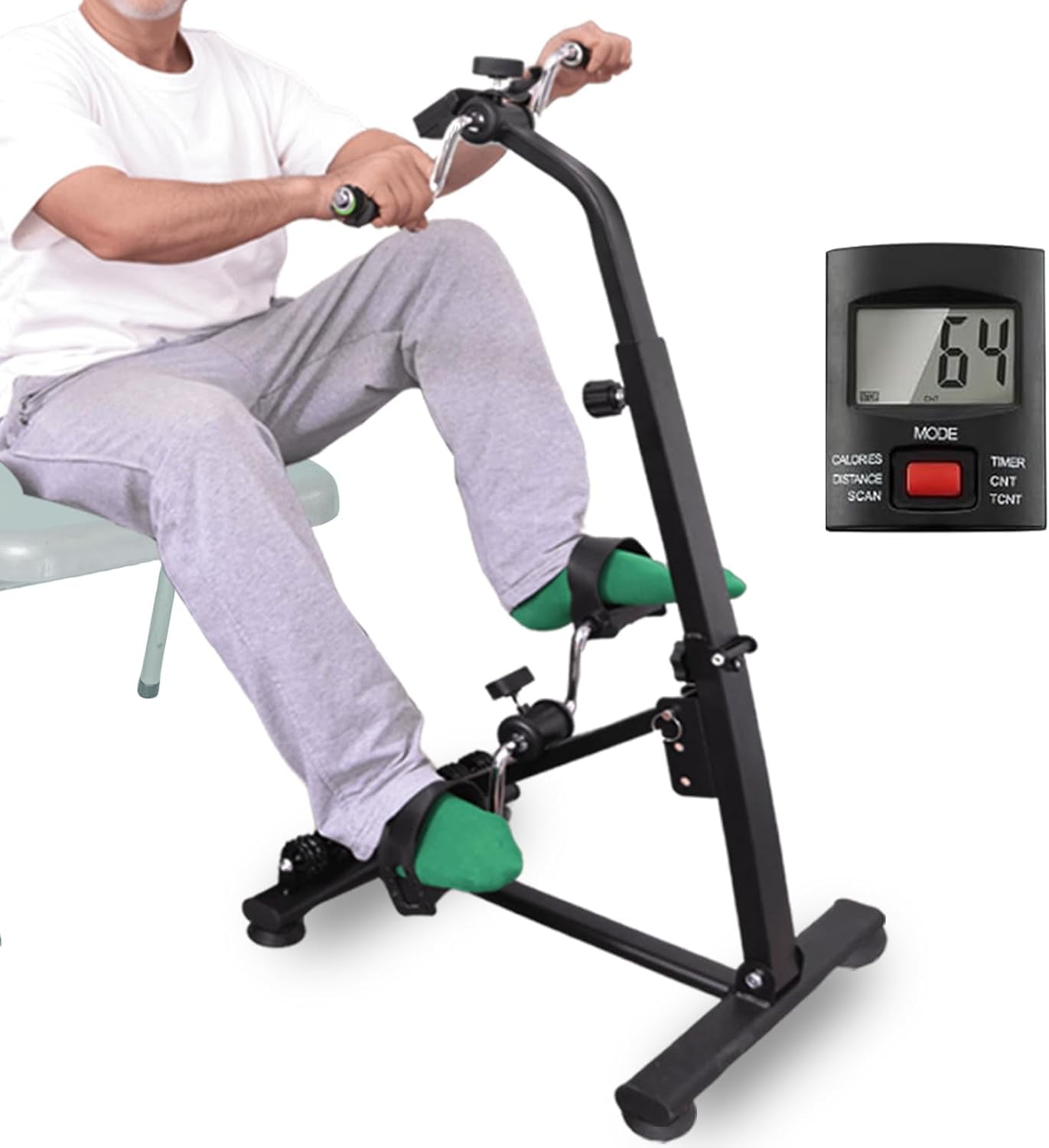 Pedal Exerciser Bike Elderly Hand Arm Leg and Knee Exercise Equipment Stroke Recovery Equipment ...