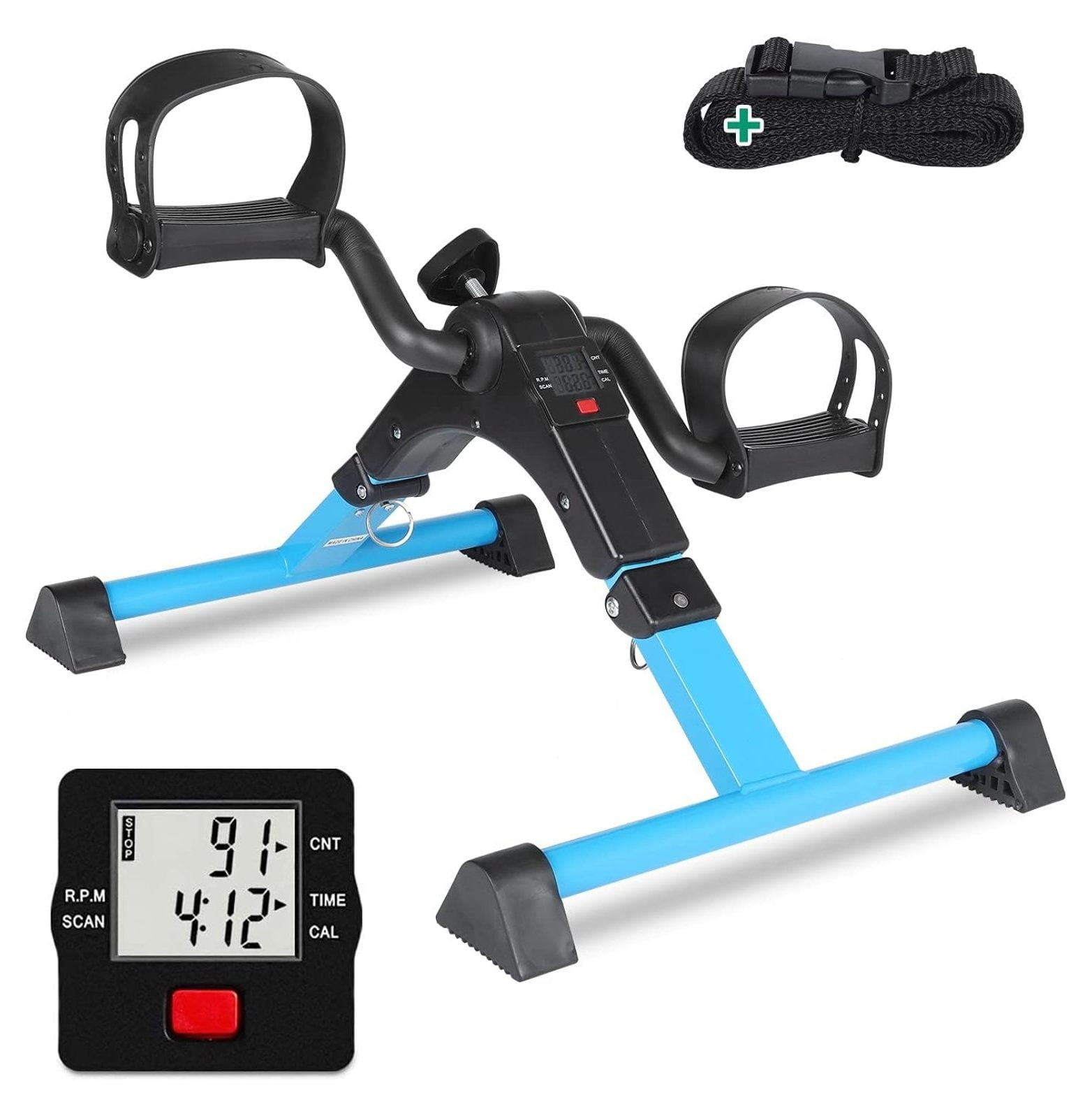 Pedal Exerciser - Folding Portable Exercise Peddler - Under Desk Mini ...