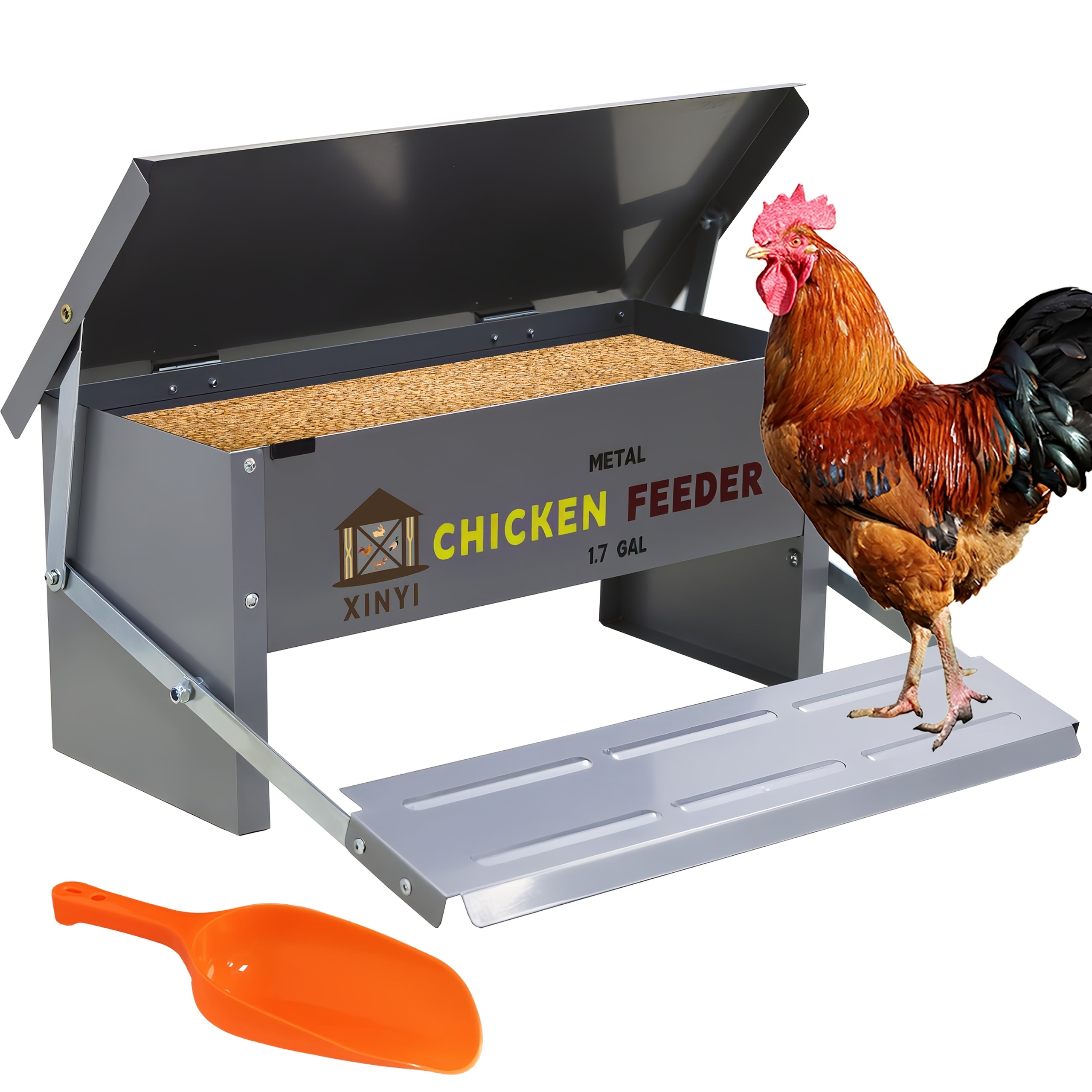 Pedal Food Bowl Household Feeder Rat Proof Feeder, Automatic Opening ...