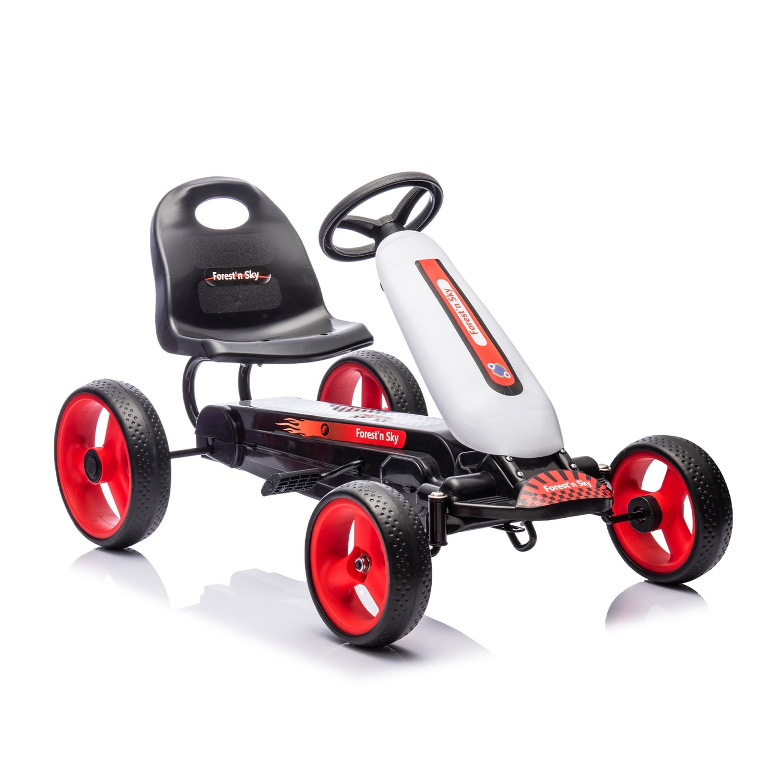 Pedal Go Kart Kids Ride on Car, Outdoor Racer Toy Car for Kids with ...