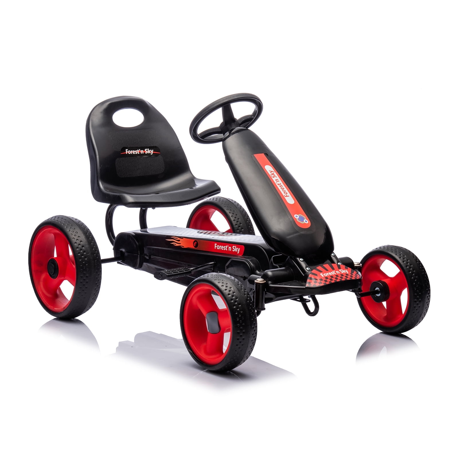 Pedal Go Kart Kids Ride on Car, Outdoor Racer Toy Car for Kids with ...