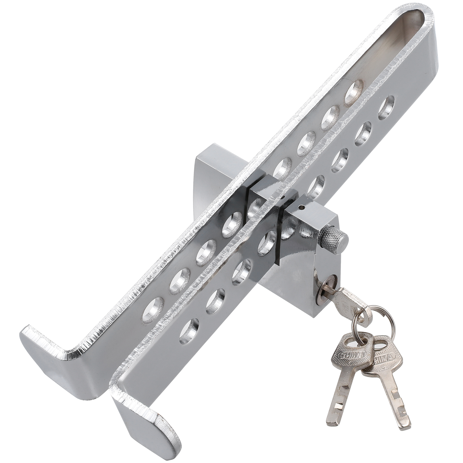 Sturdy Stainless Steel Car Clutch Lock with 9 Hole Design and 3 Keys ...