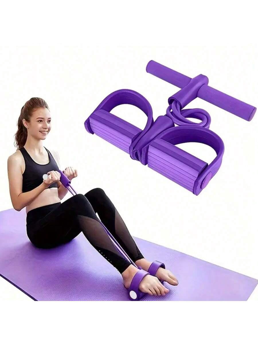 Pedal Resistance Band for Full Body Workout, Elastic Pull Rope for Home ...