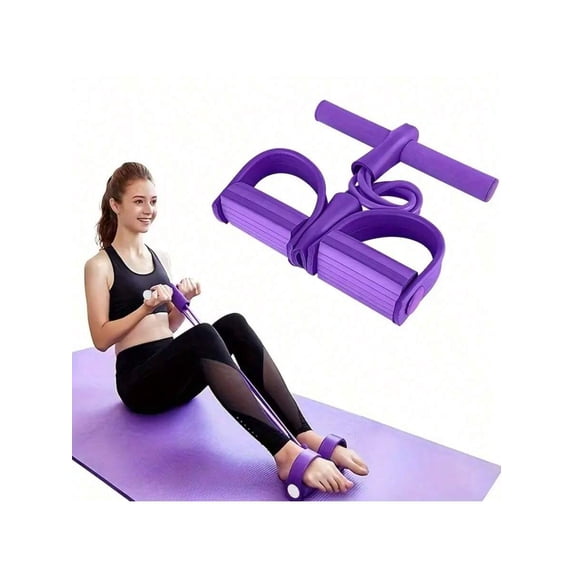 Pedal Resistance Band for Full Body Workout, Elastic Pull Rope for Home ...
