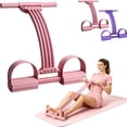 Pedal Resistance Bands with Handles, 2026 Upgraded 8 Tube Natural ...