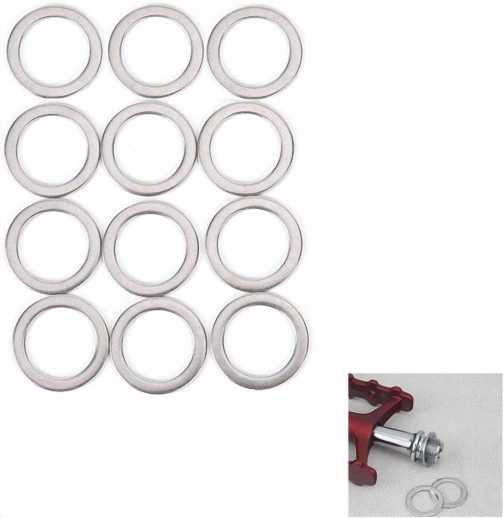 Pedal Washers Spacers for 9/16‚Äù MTB Road Bike BMX Bicycle Pedal ...