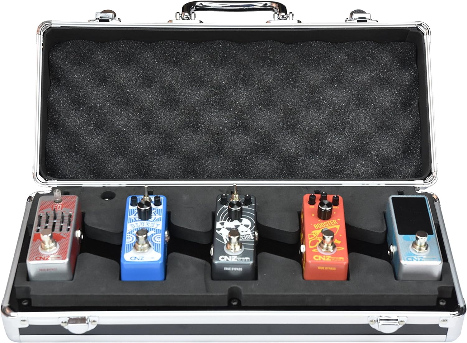 PedalPad Case 5 - Guitar Effects Pedalboard for 5 Mini Pedals + Power ...