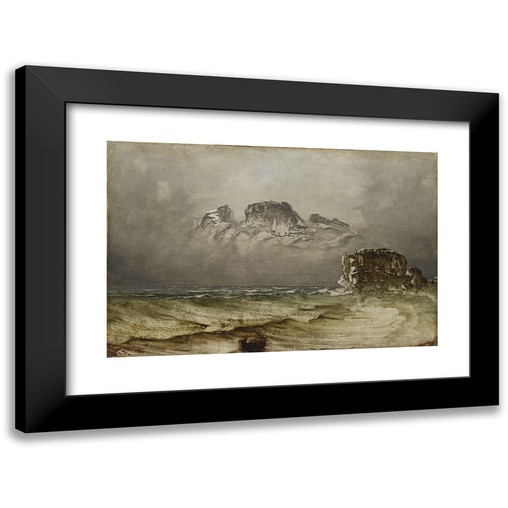 Peder Balke 14x11 Black Modern Framed Museum Art Print Titled - Coastal ...