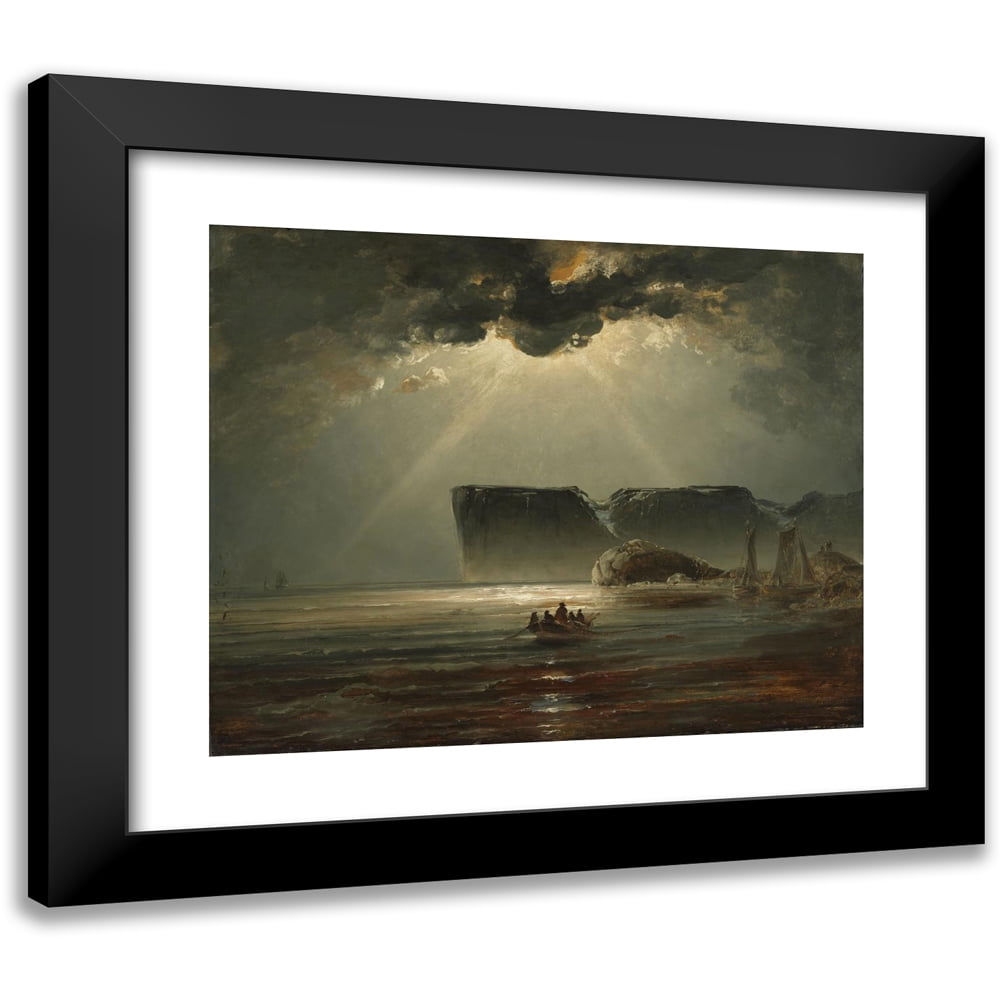 Peder Balke 24x20 Black Modern Framed Museum Art Print Titled - From ...