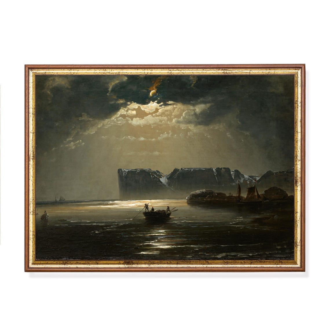 Peder Balke Moonlight Seascape Poster Nordic Landscape Art Home Decor ...